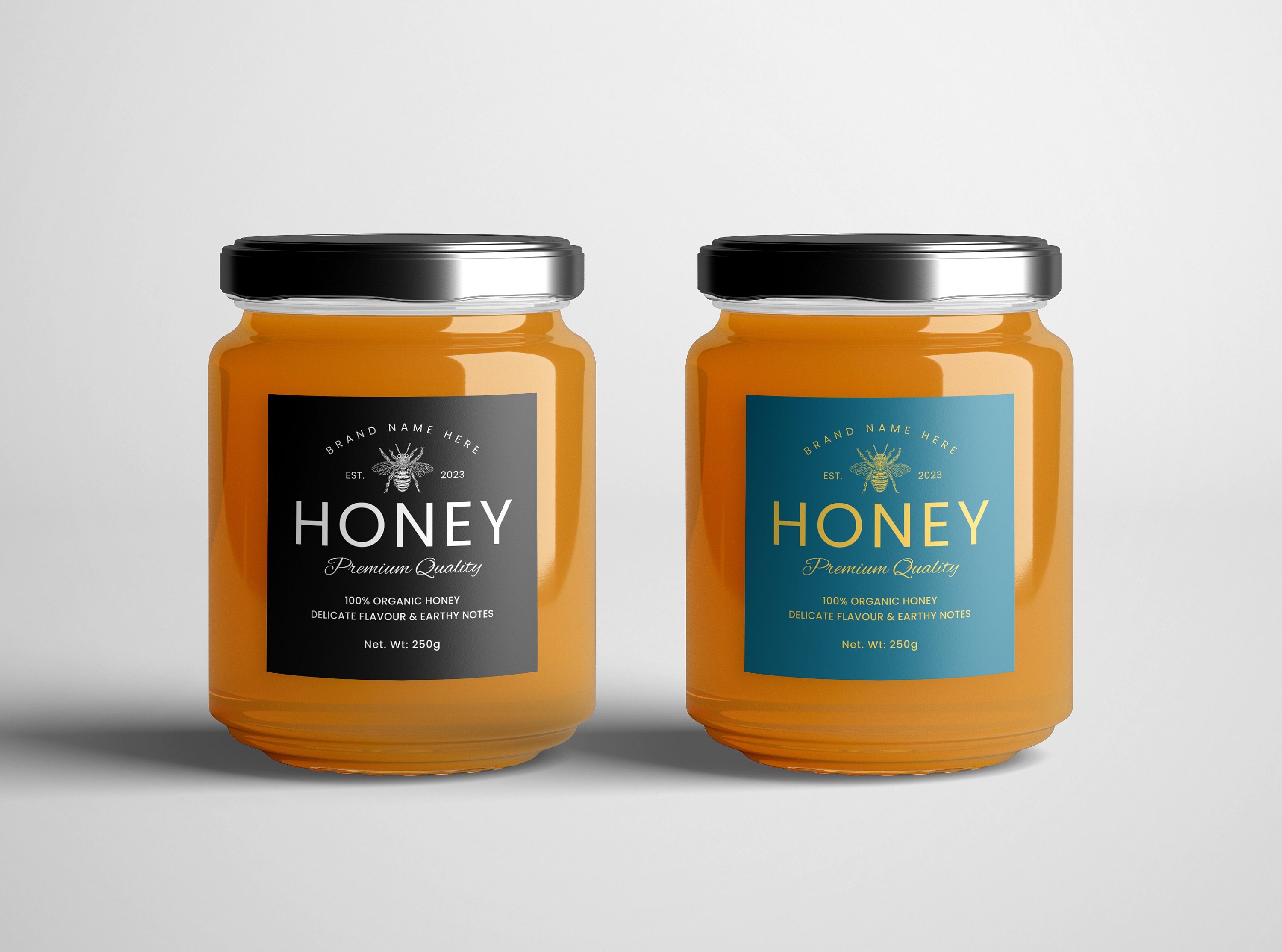 Printable Honey Jar Labels Template, Custom Honey Stickers, Editable ...