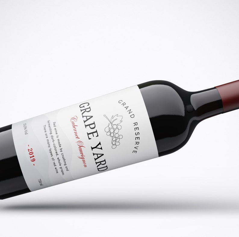 Custom Wine Label Template, Wedding Wine Labels, Editable Wine Labels ...