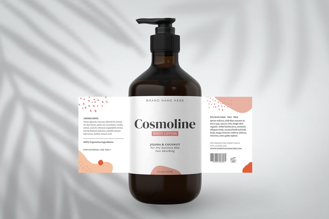 DIY Bottle Label Template Custom Bottle Label Editable - Etsy