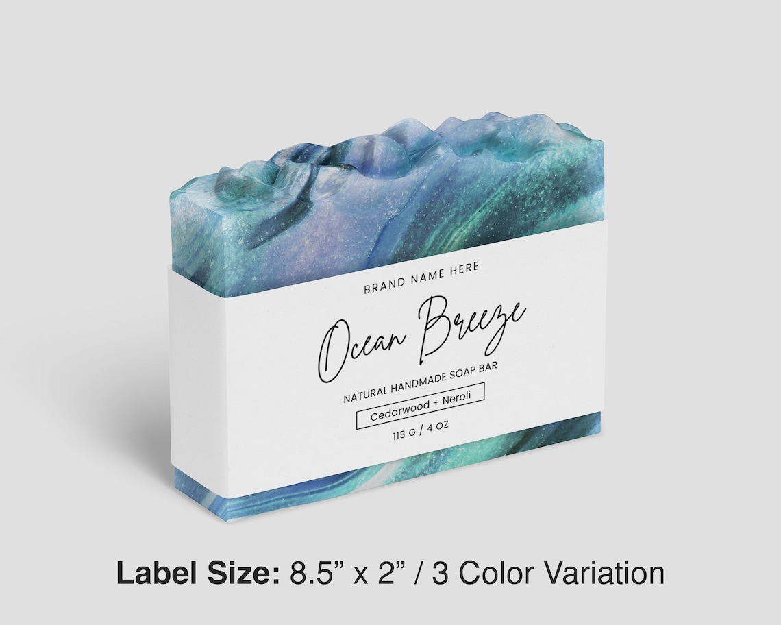 Soap Packaging Label Template, Handmade Soap Bar Labels, Soap Belly ...