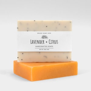 Handmade Soap Labels Template, DIY Soap Packaging, Printable Soap Wraps ...