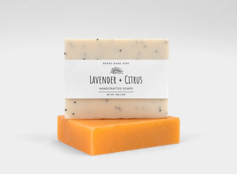 Handmade Soap Labels Template, DIY Soap Packaging, Printable Soap Wraps ...