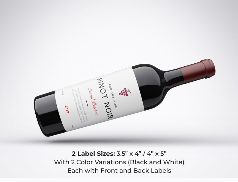 Wine Labels Template, Homemade Wine Label Design, Wine Bottle Label ...