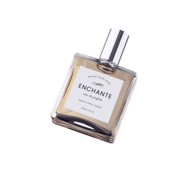 Luxury Perfume Bottle Label Template, Canva Perfume Stickers Design ...