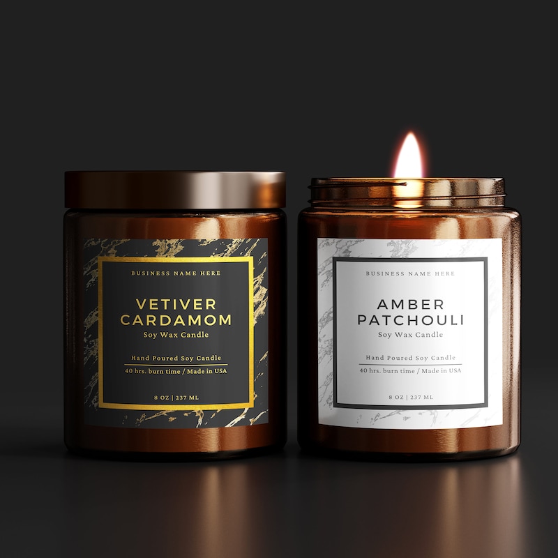 Candle Labels - Etsy