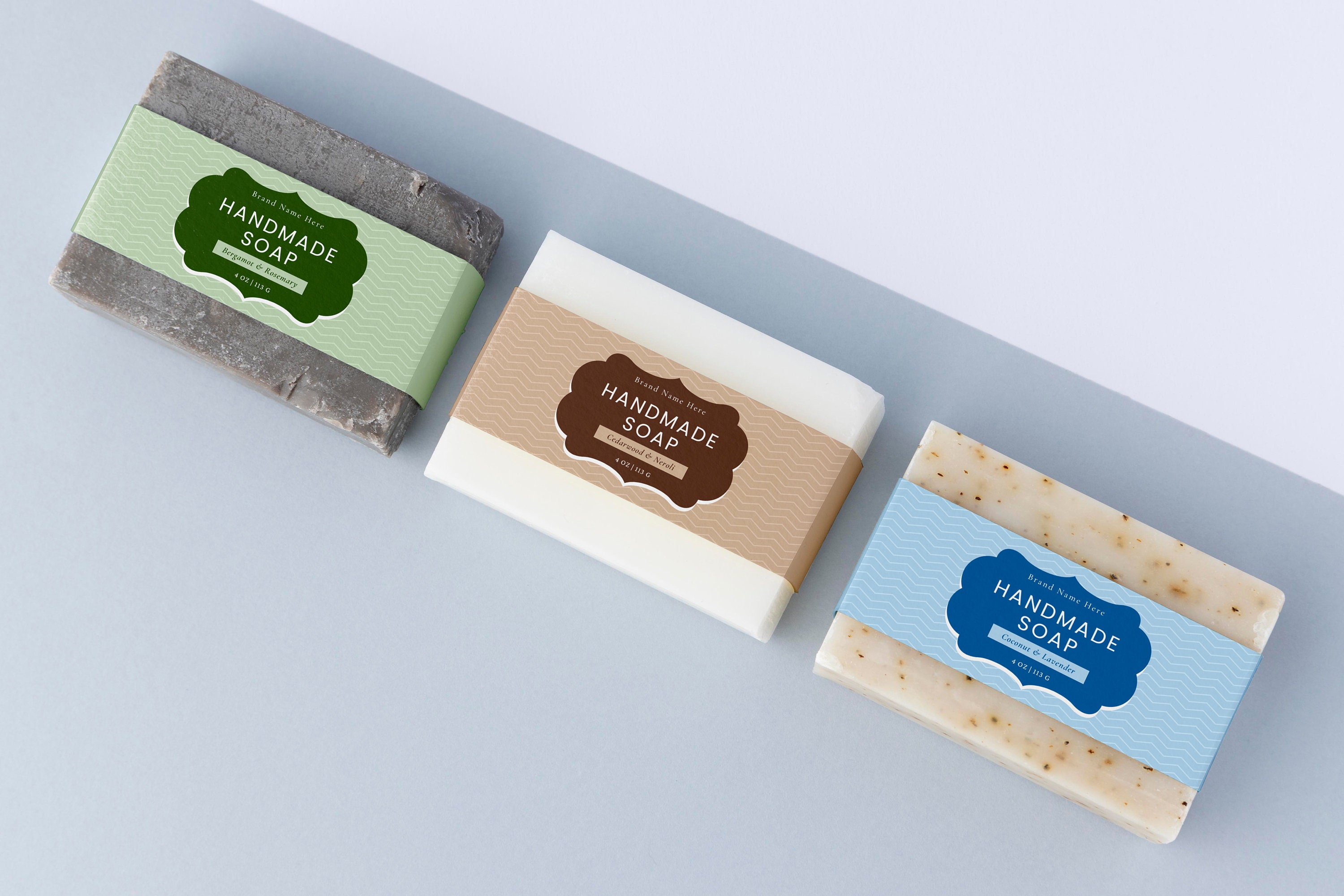 Soap Bar Labels Template, Canva Soap Labels, Handmade Soap Bar Labels ...