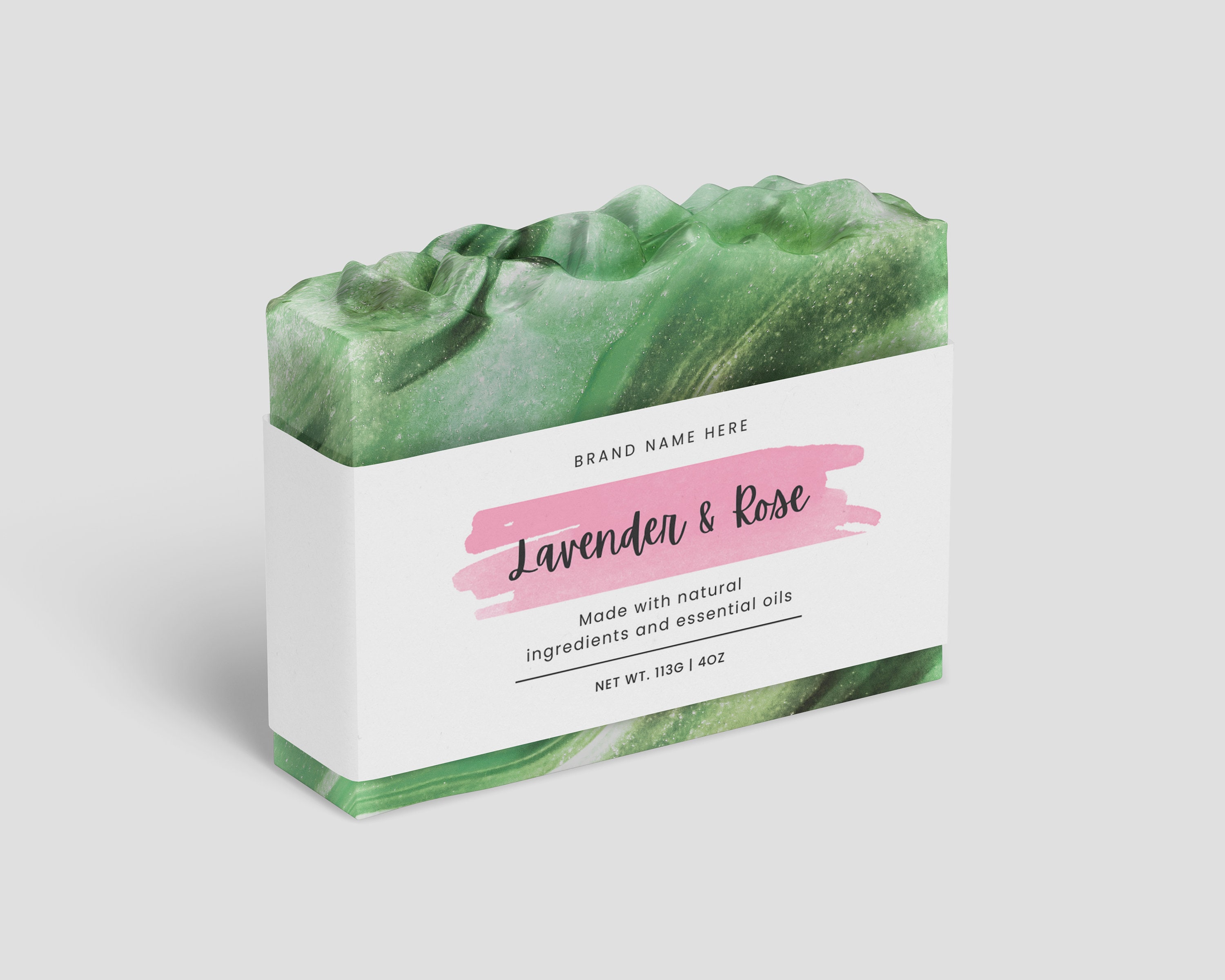 Soap Bar Labels Template, Homemade Soap Label, Wrap Around Labels, Soap ...