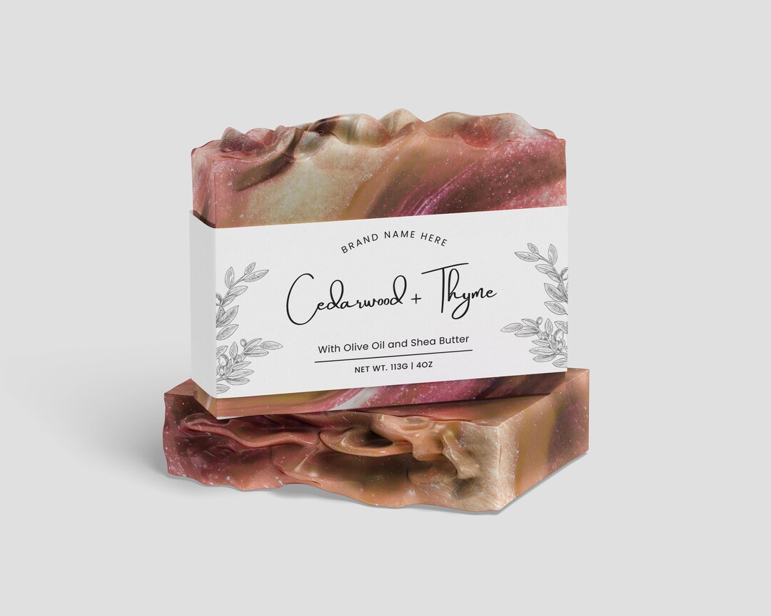 Soap Labels Template, Handmade Soap Label Design, Customizable Soap ...