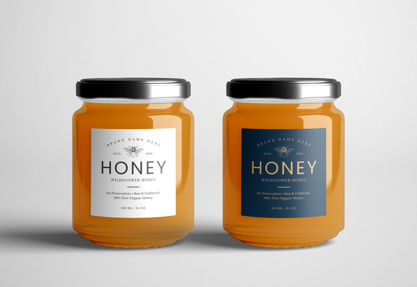 Canva Honey Jar Labels Template, Jam Jar Labels, Honey Labels Design ...