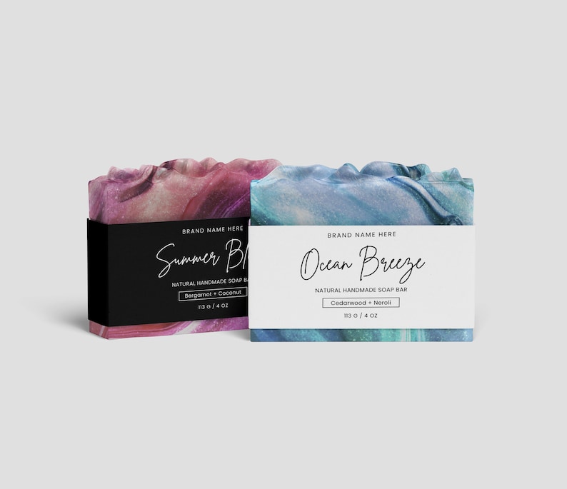 Soap Packaging Label Template, Handmade Soap Bar Labels, Soap Belly ...