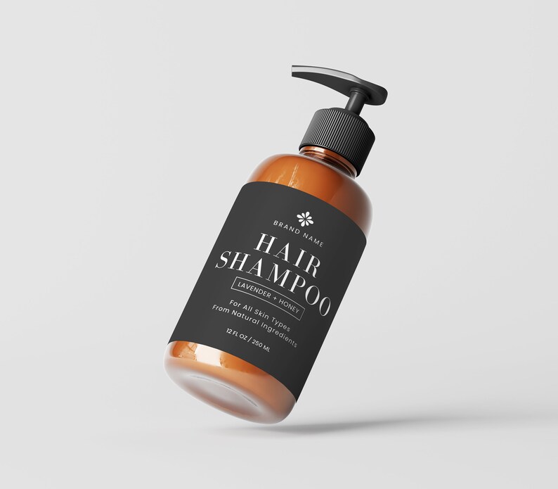 Shampoo Bottle Label Template, Body Wash Label, Body Lotion Stickers ...