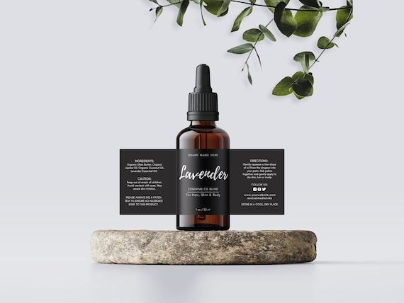 Custom Product Label DIY Editable Label Template Stylish - Etsy