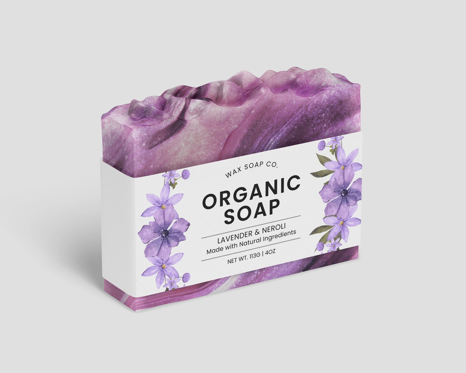 Soap Bar Label Template, Canva Handmade Soap Labels, Soap Wrapper ...