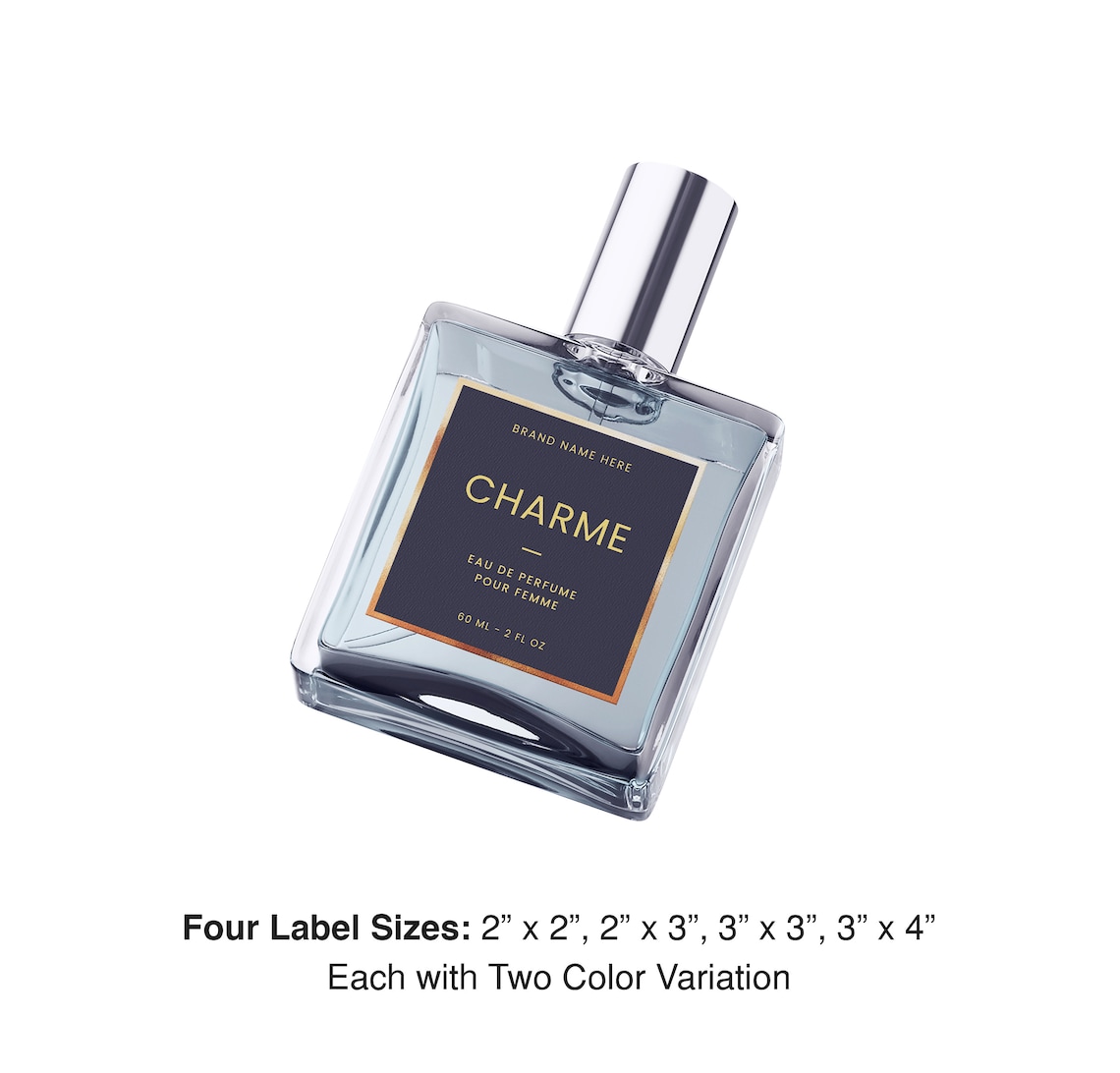 Perfume Bottle Label Design, Perfume Stickers, Fragrance Labels ...