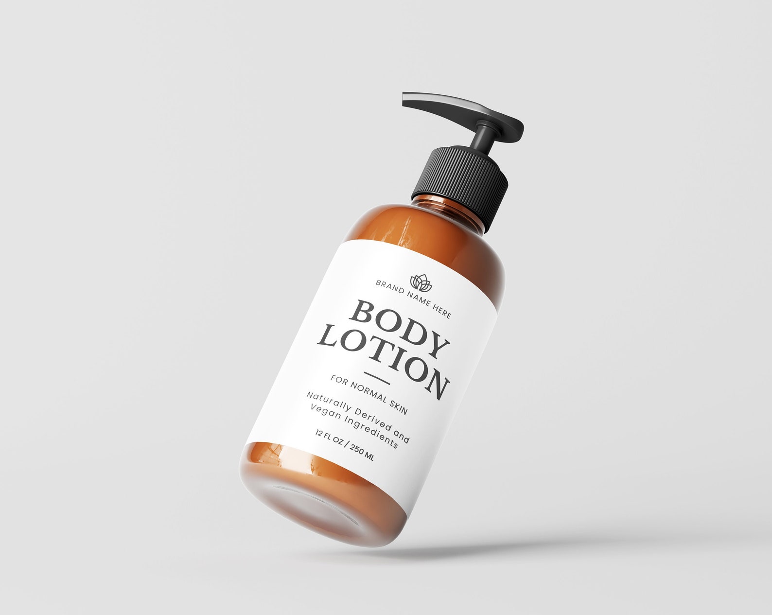 Custom Bottle Label Template, Canva Skincare Label Design, Body Lotion ...
