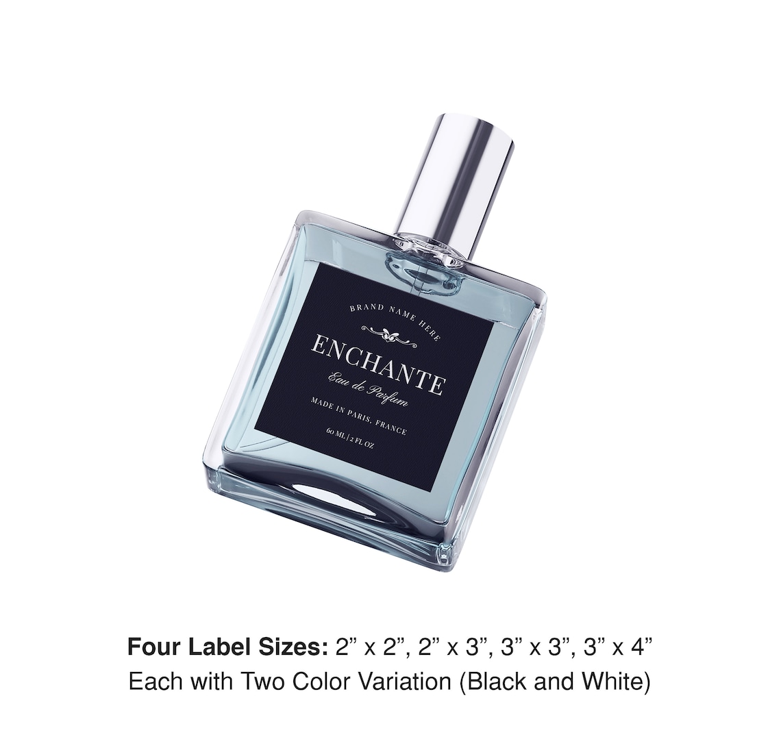 Perfume Bottle Label Template, Canva Fragrance Label Design, Luxury DIY ...