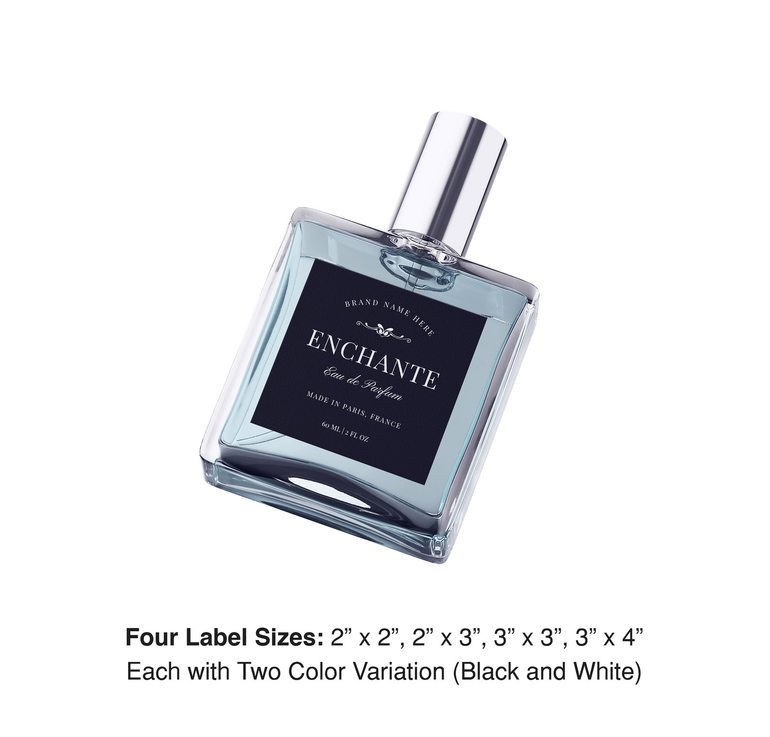 Perfume Bottle Label Template, Canva Fragrance Label Design, Luxury DIY ...