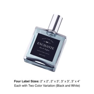 Perfume Bottle Label Template, Canva Fragrance Label Design, Luxury DIY ...