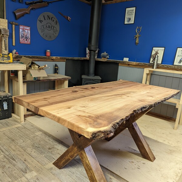 Rustic Dining Table - Etsy UK