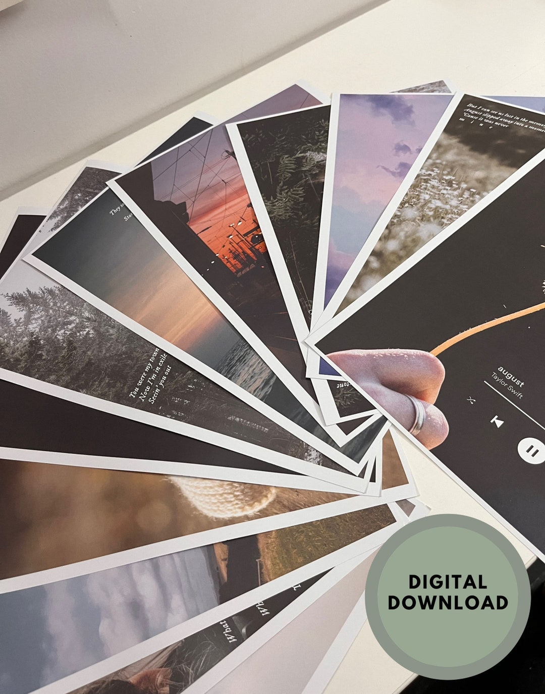 Aesthetic Taylor Swift Posters Folklore Evermore Digital Prints Spotify ...