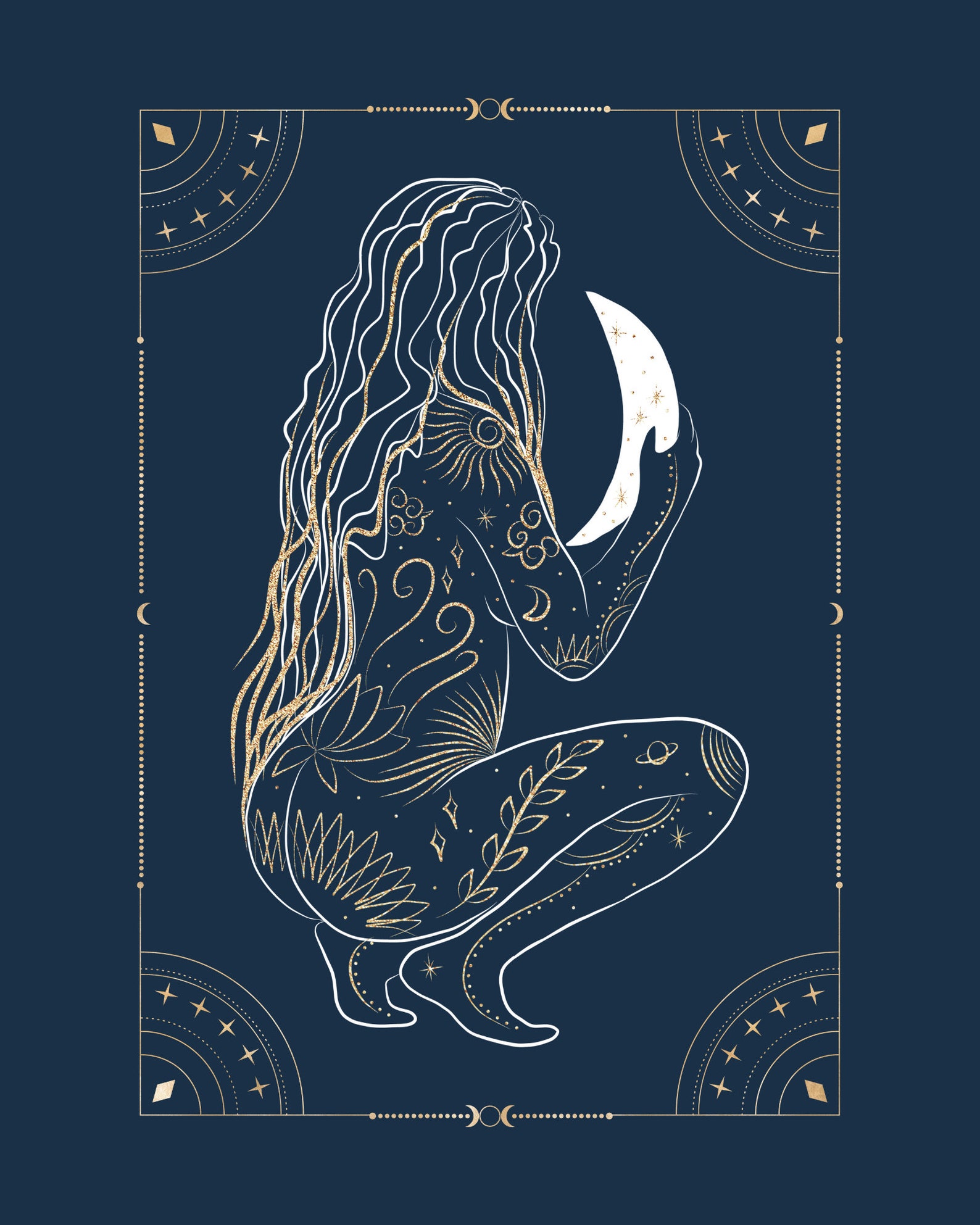 Celestial Wall Art Tarot Art Prints Tarot Card Art | Etsy