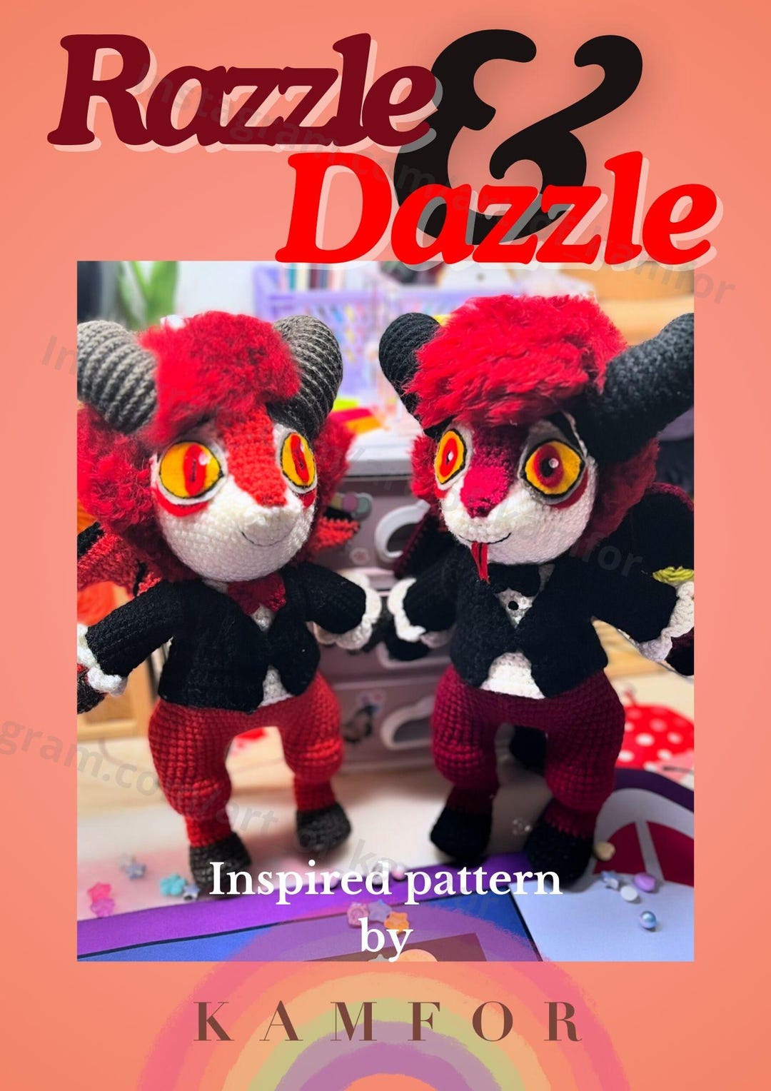 PDF CROCHET PATTERN Goat Demon Butler - Etsy