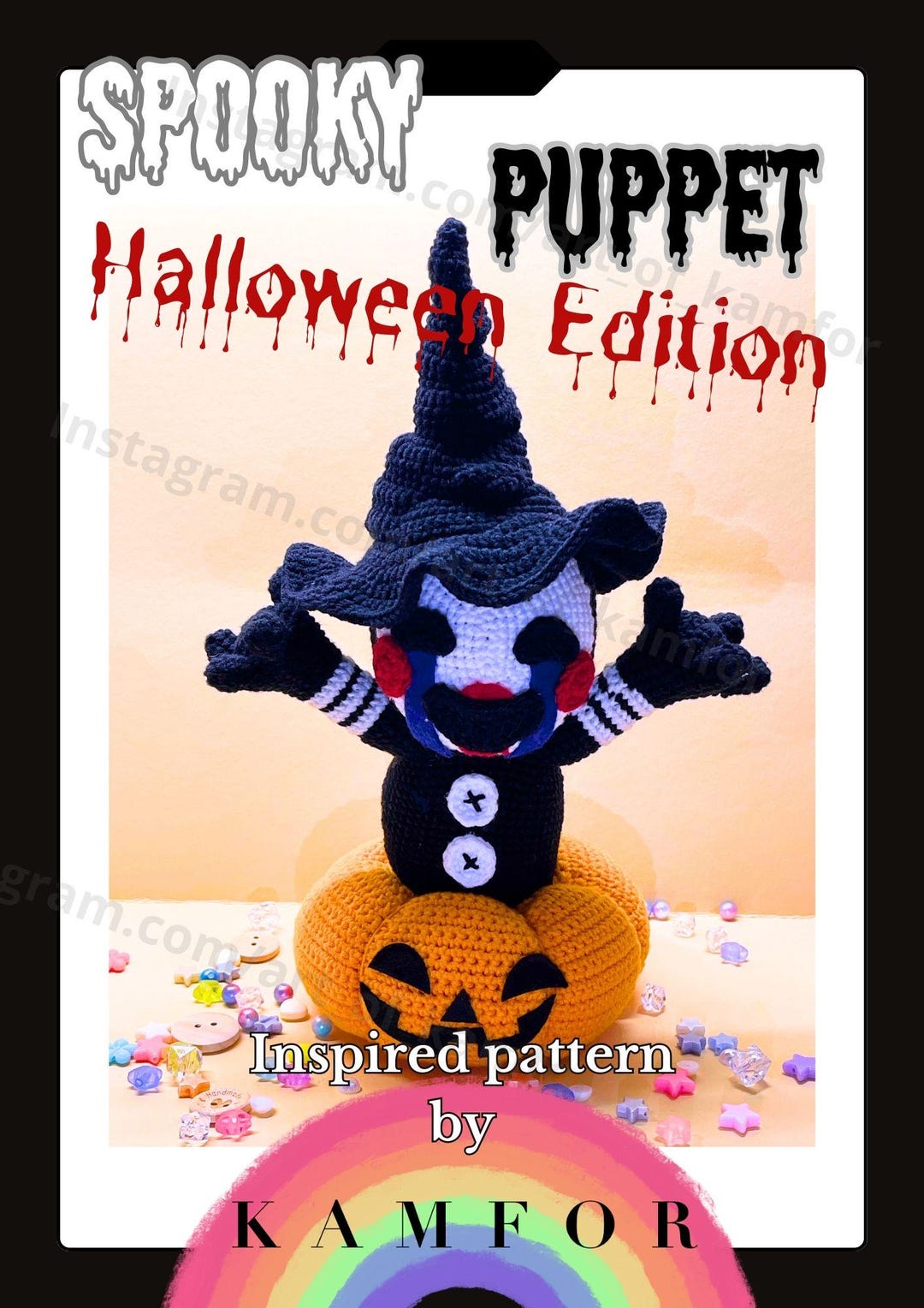 PDF CROCHET PATTERN Spooky Puppet - Etsy