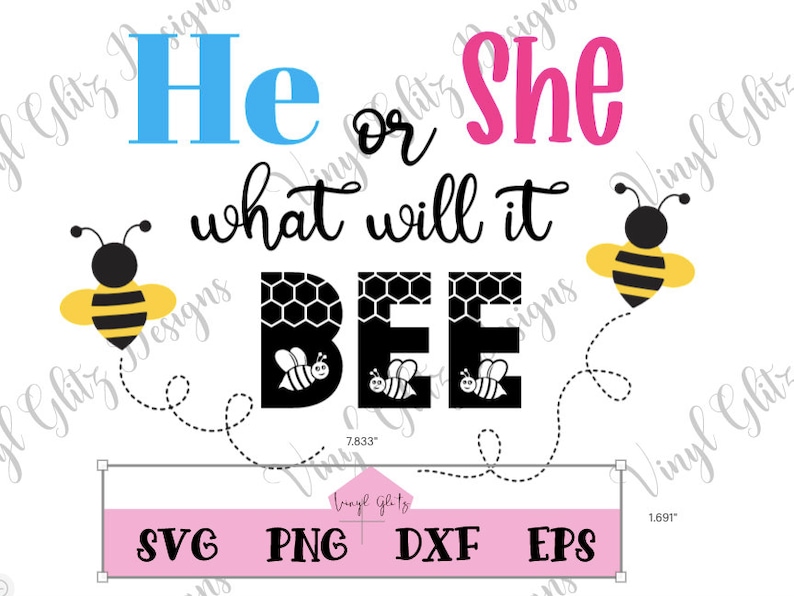He or She What Will It Bee Gender Reveal SVG| Gender Reveal SVG| Svgs ...