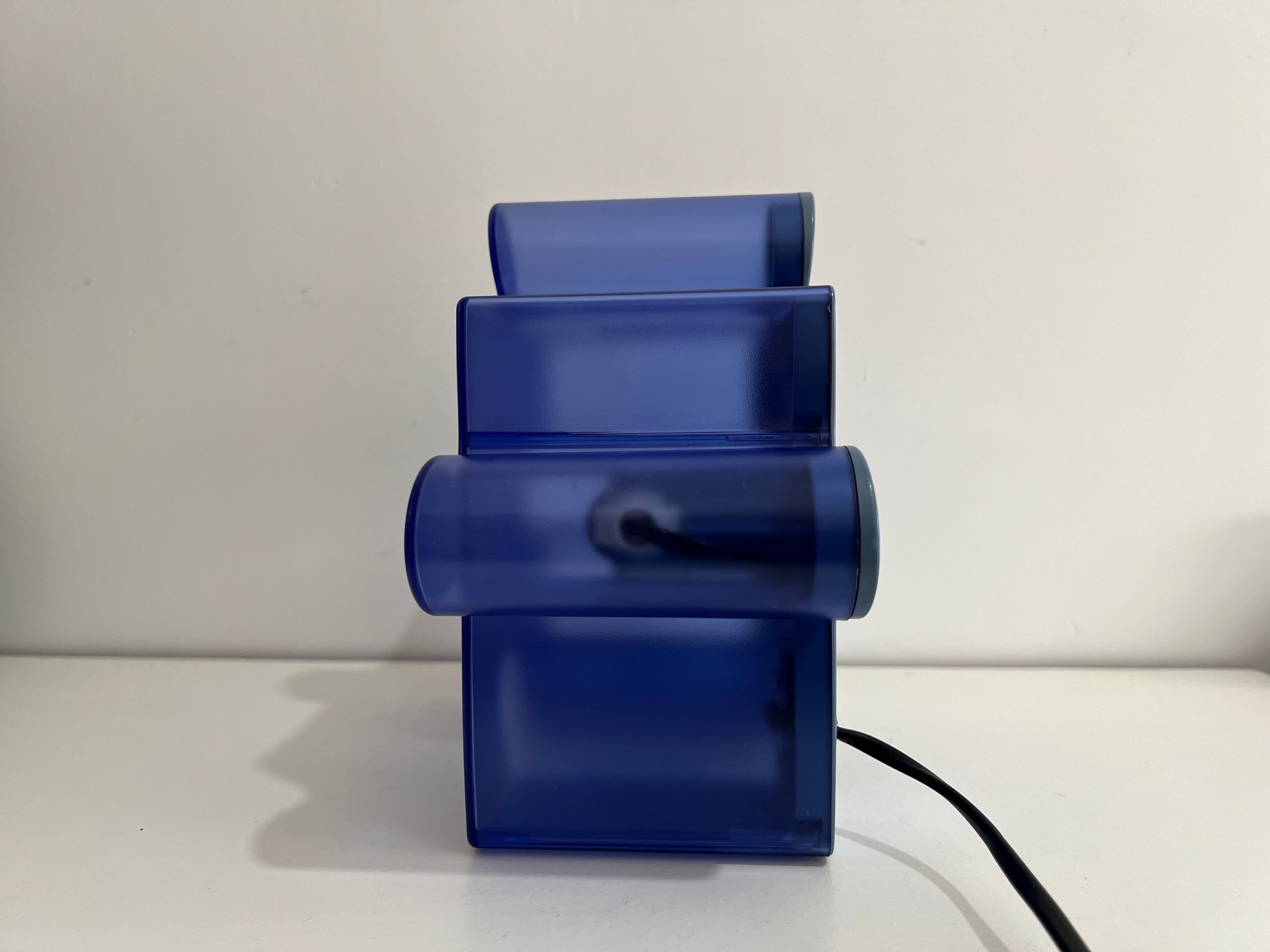 Rare Visual Gram Puzzle Piece Lamp Blue Vintage Design Space Age - Etsy