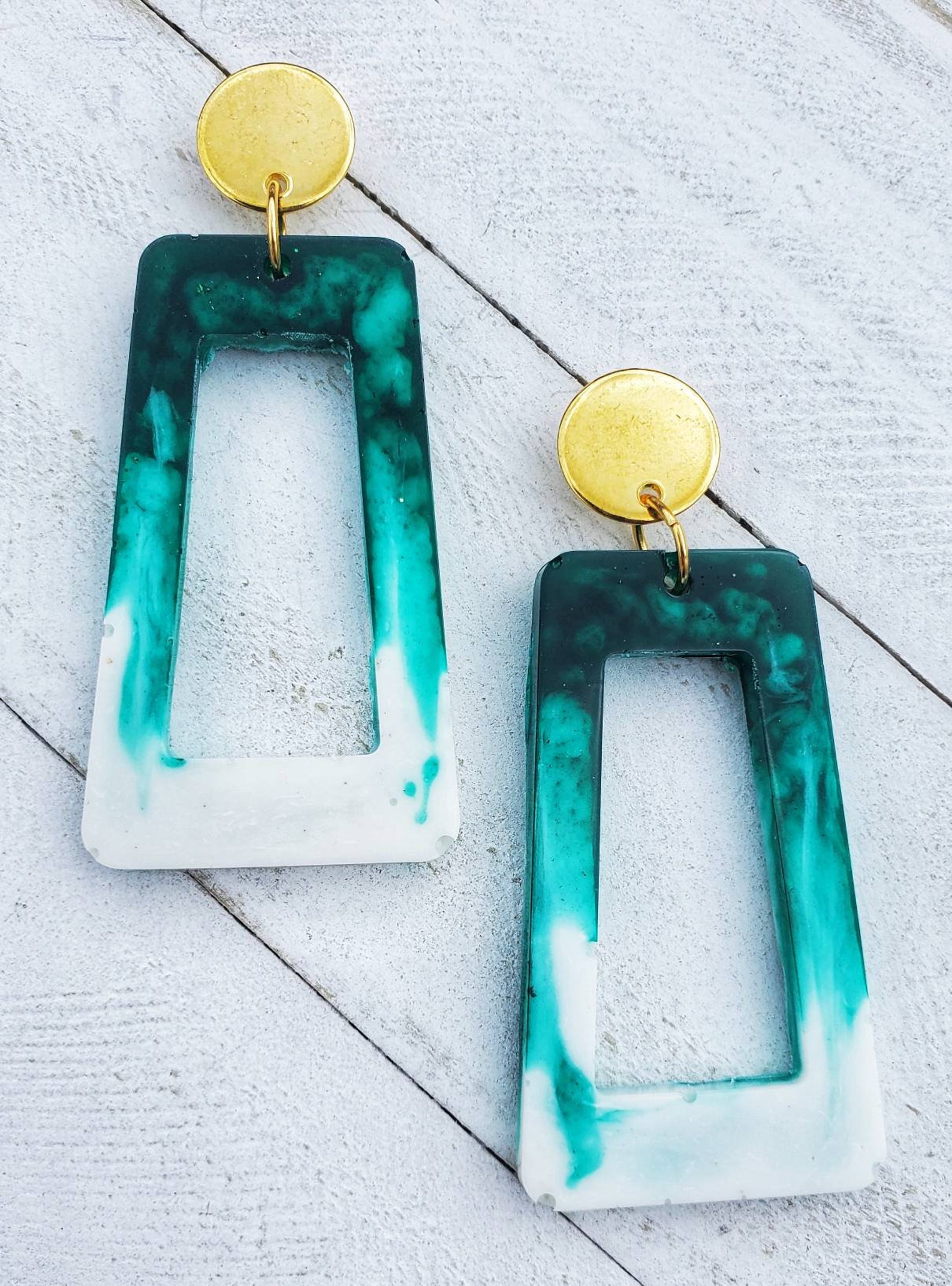 Epoxy Resin Earrings - Etsy