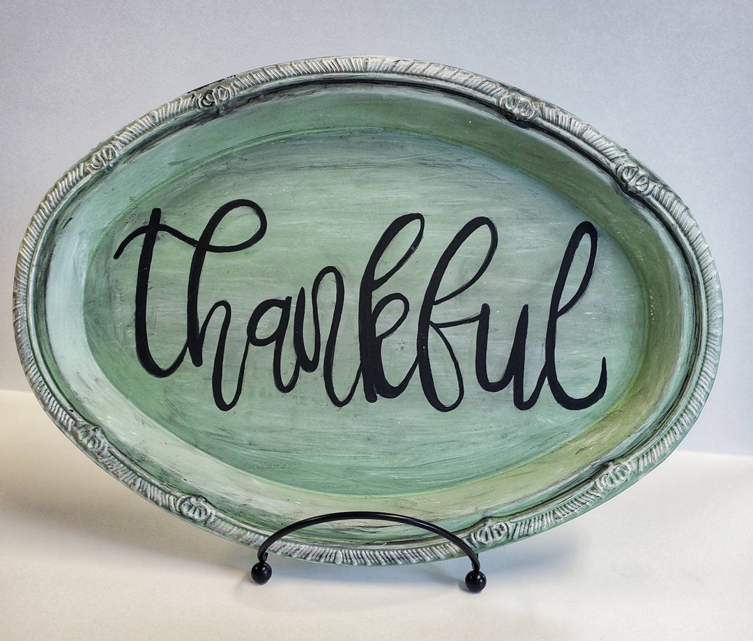 Decorative Distressed Painted Tray - Etsy
