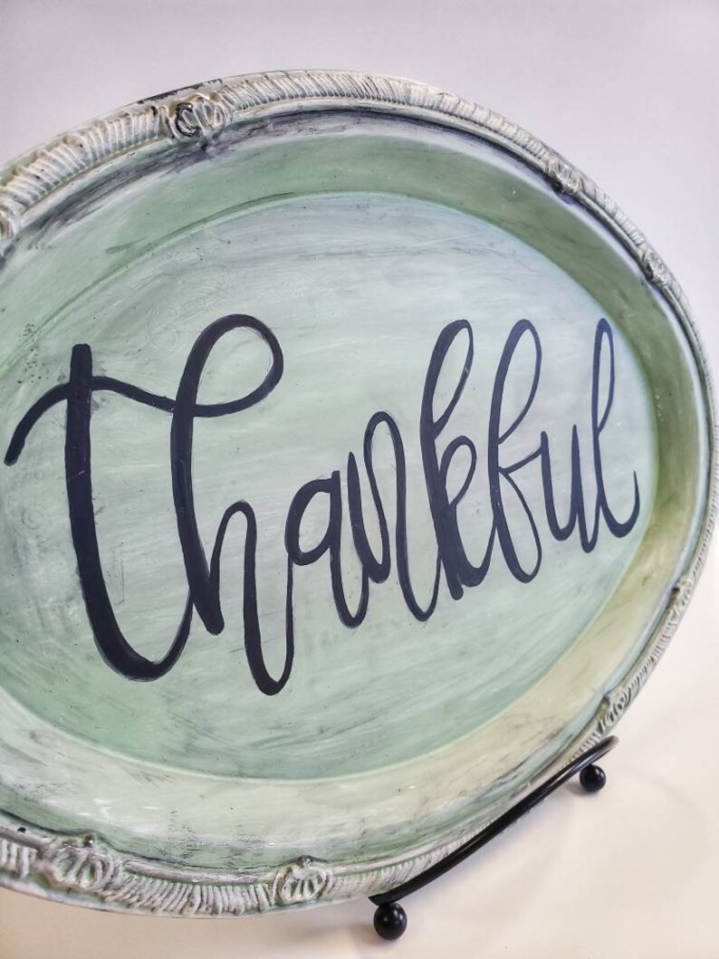 Decorative Distressed Painted Tray - Etsy