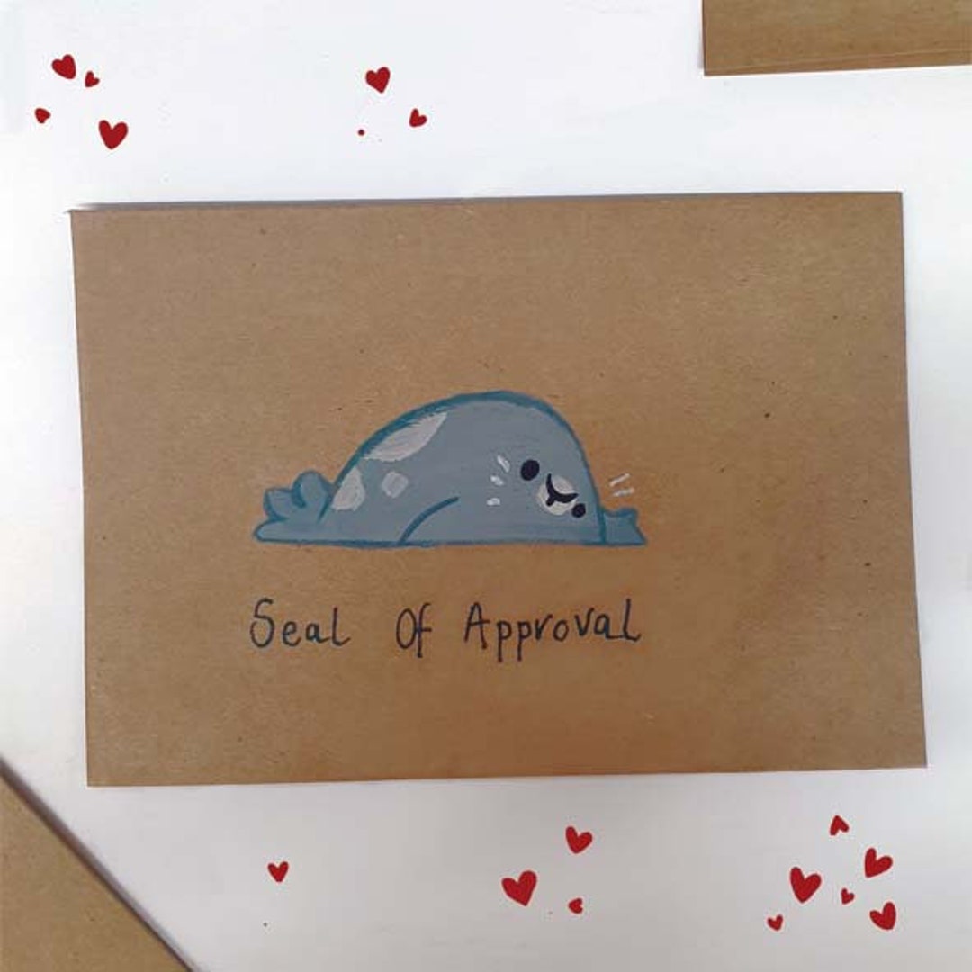 Sceau d’approbation Carte de la Saint-Valentin - Etsy France