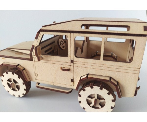 Laser Cut Wooden Kit of a Land Rover Defender SWB Defender 90 (2 Side ...