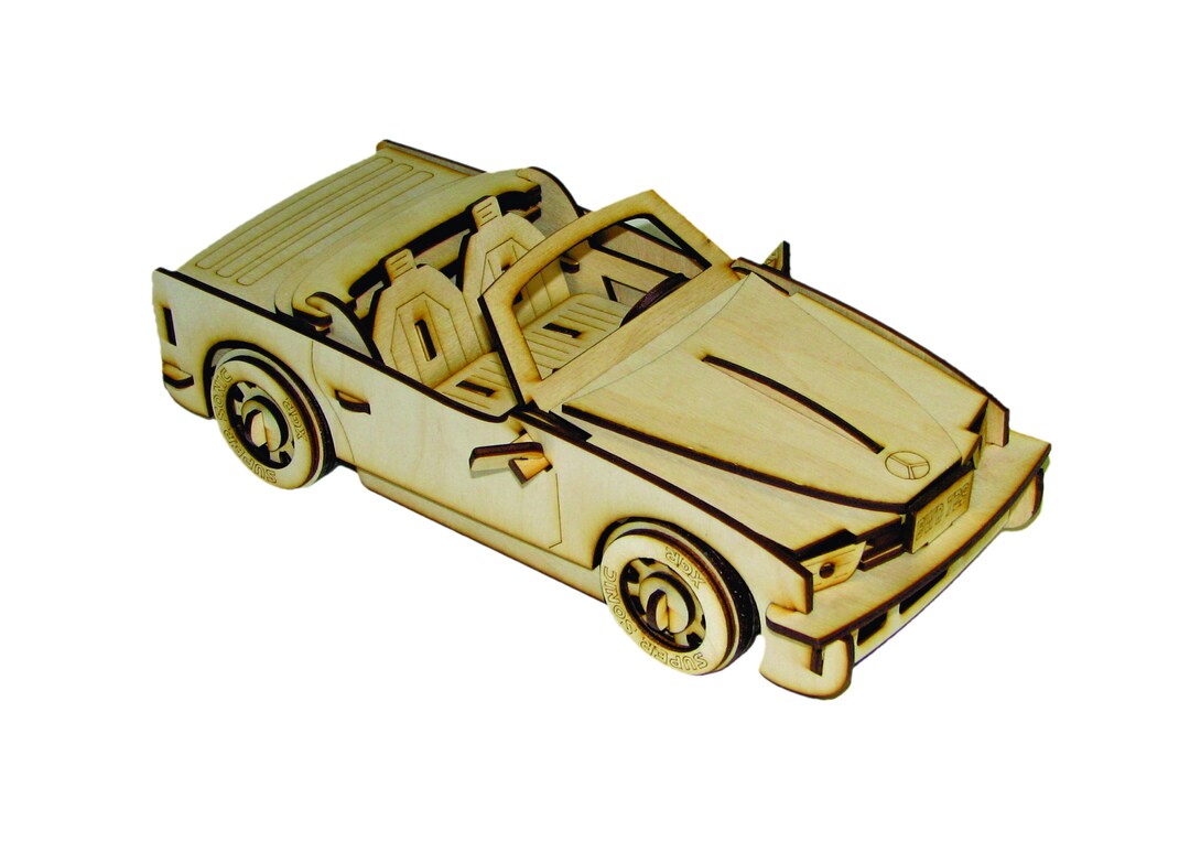 Wooden Convertible Car File Cdr and Dxf Vector for Laser Cut Version 16 ...
