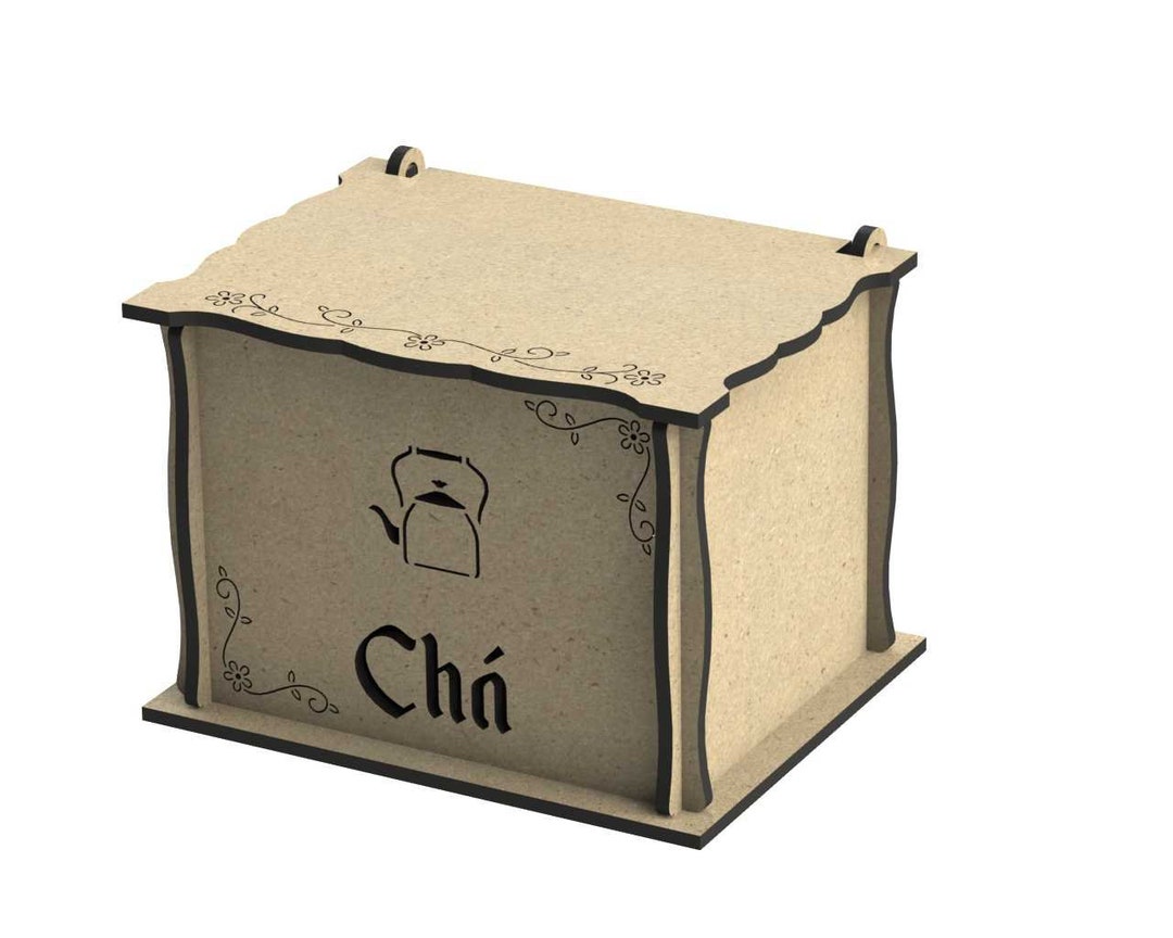Chai Laser Cut Box Dxf and Cdr Flie Download - Etsy