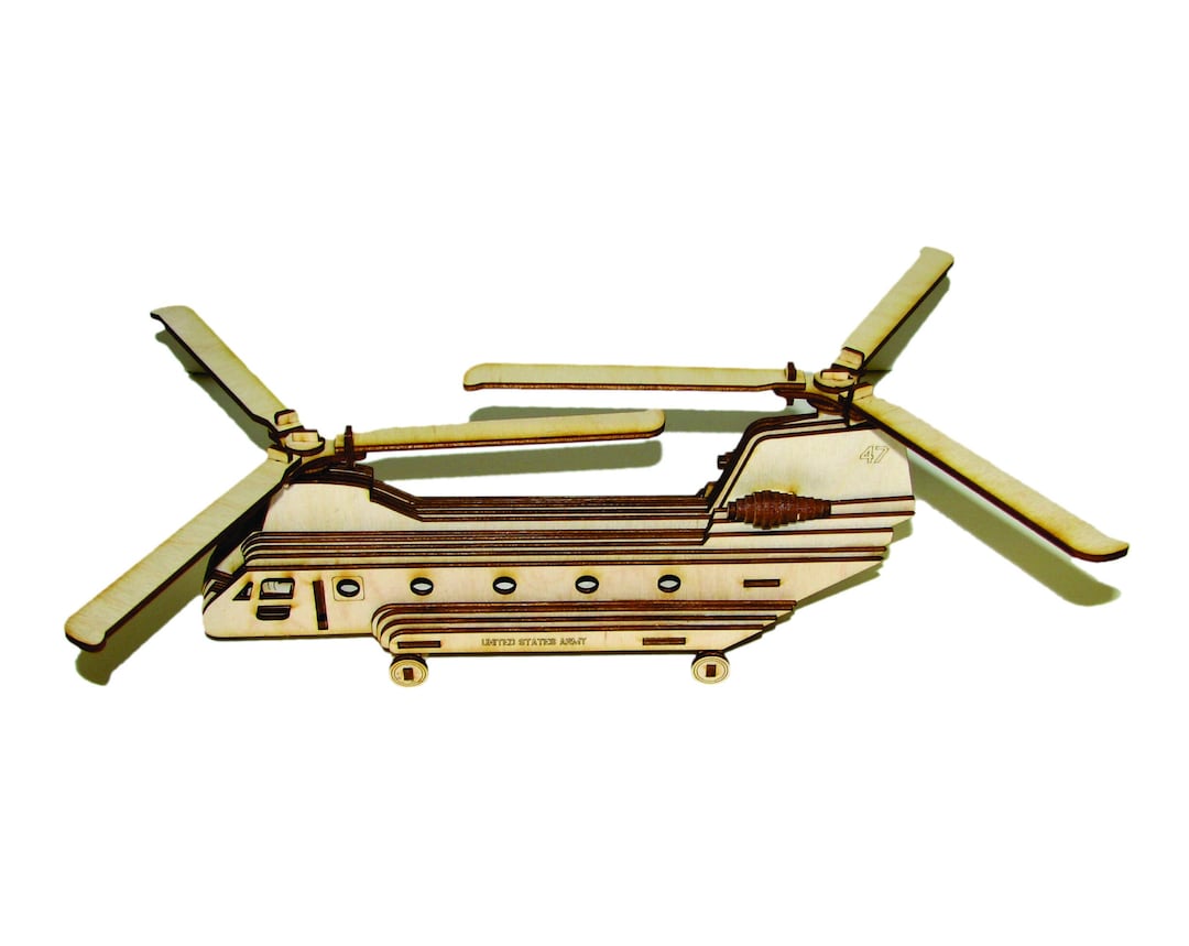 Helicopter 3d Laser Cut Design SVG DXF Files for Laser File - Etsy