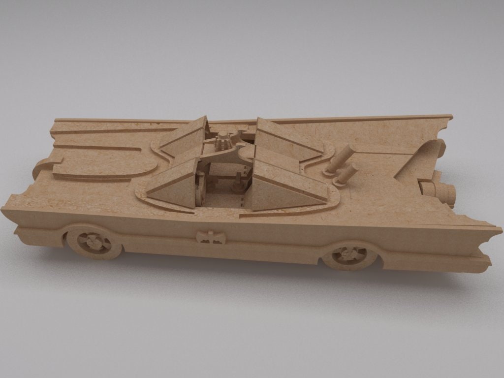 Batmobile Car - Laser Cut Files DXF CDR Vector Plans, Files Instant ...