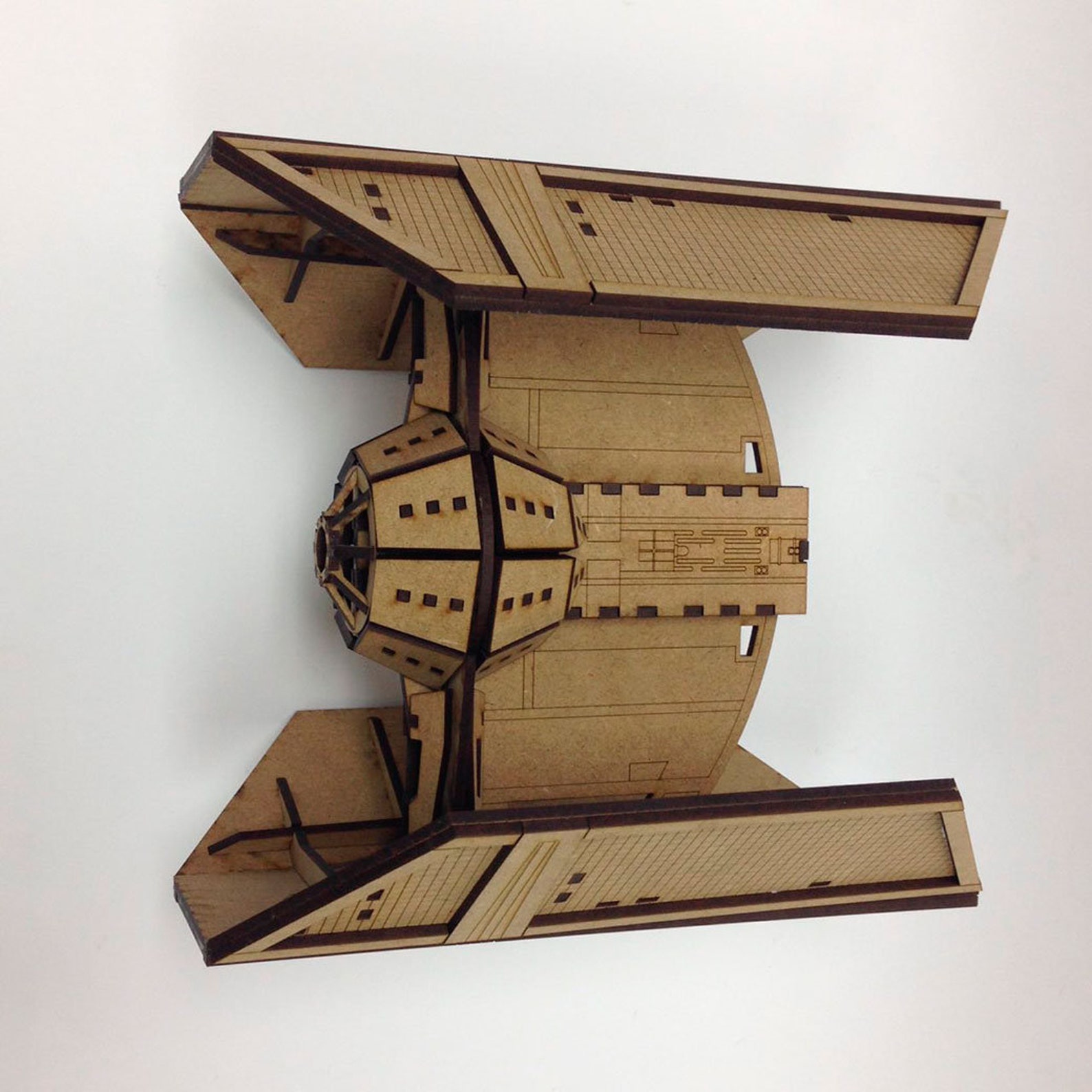 Darth Vader Tie_fighter_r14 ASCII (wood) Digital File for Lasercutting ...