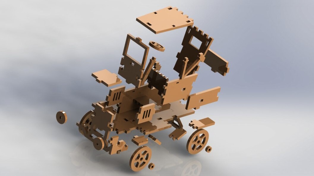 Robotic Car Cdr and Dxf Laser Cut File Download - Etsy