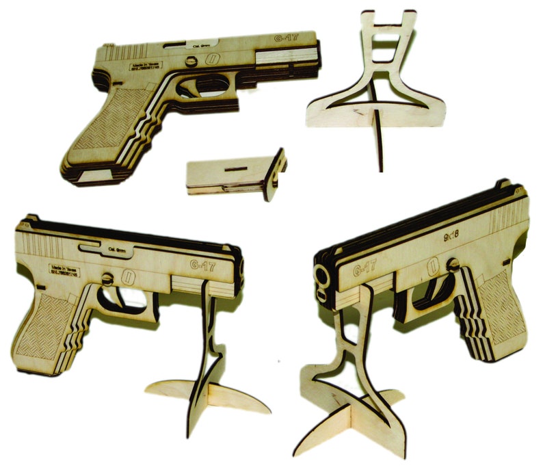 Gun for Kids | Toy Gun for Kids Guns & Darts Laser Cut File, DXF, PDF ...