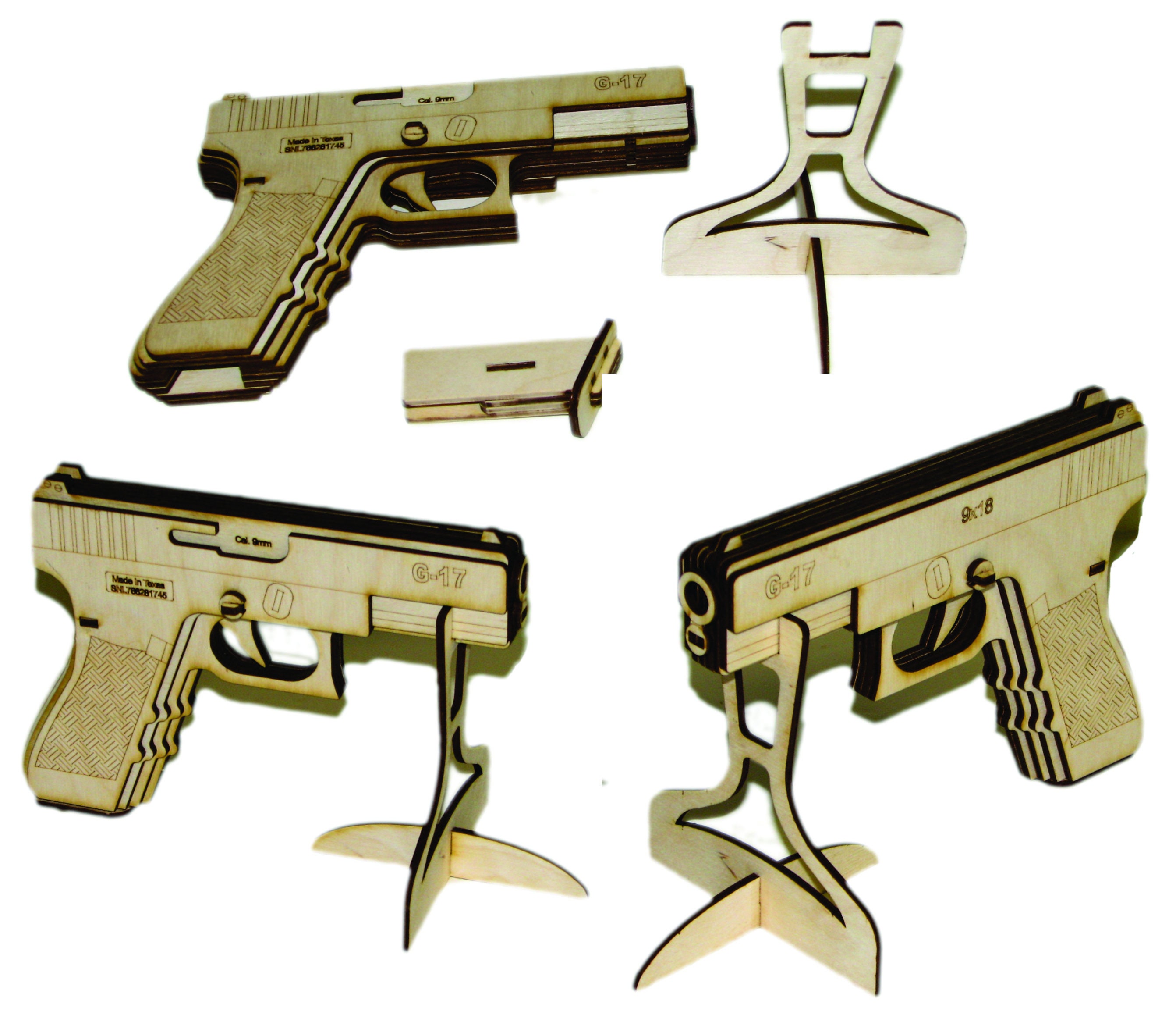 Gun for Kids | Toy Gun for Kids Guns & Darts Laser Cut File, DXF, PDF ...