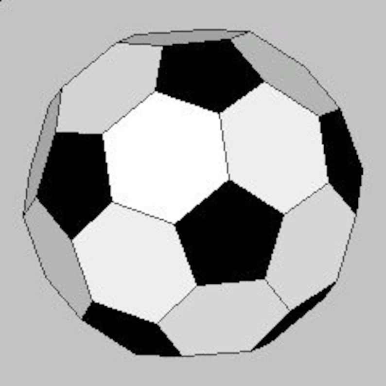 Soccer Ball. Laser Cut Files CDR, DXF Vector Plans, Glowforge Files ...