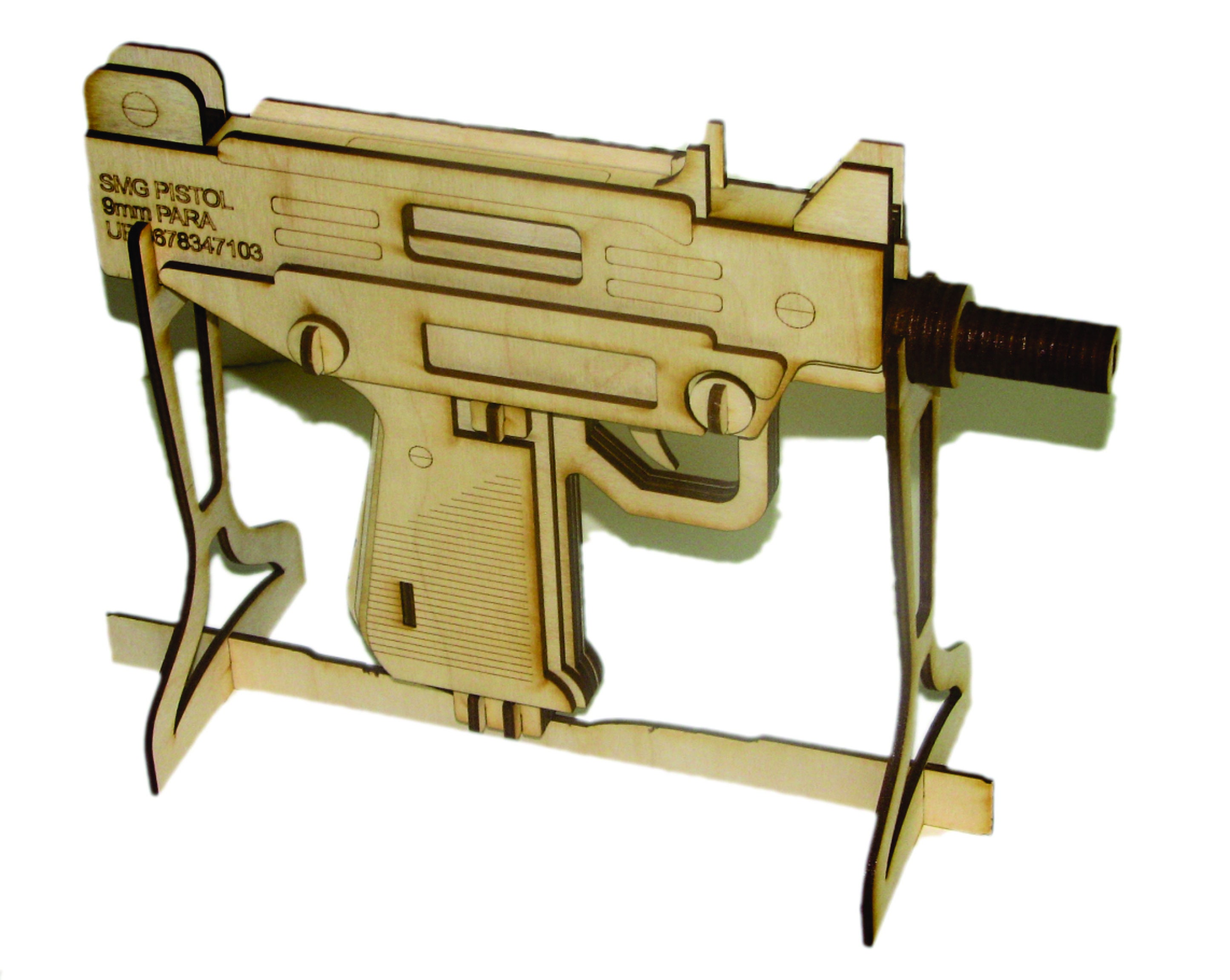 Uzi. Laser Cut Files SVG, DXF Vector Plans, Laser File, Laser Pattern ...