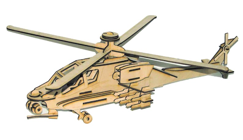 Apache Helicopter Laser Cut Pattern DXF Digital Download Version 16 - Etsy