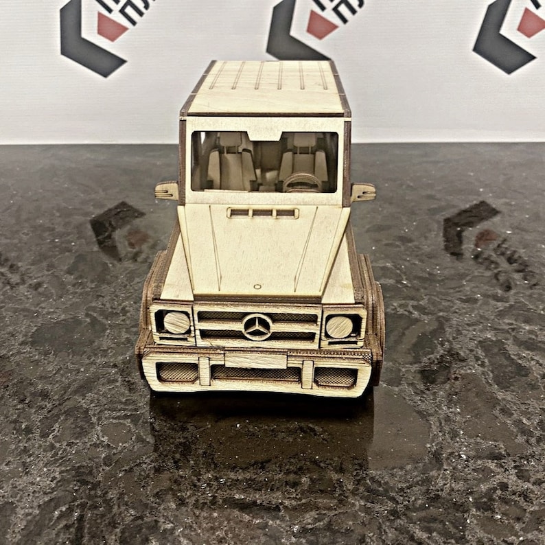 Laser Cut Mercedes Benz G-class 3D Puzzle Vector CDR, DXF, SVG File ...