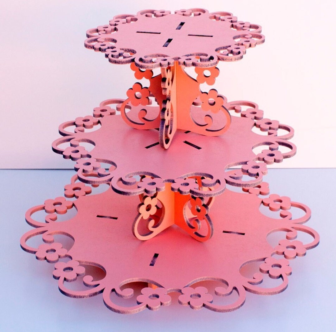 Stand for Cake Laser Cut Dxf and Cdr File Download - Etsy