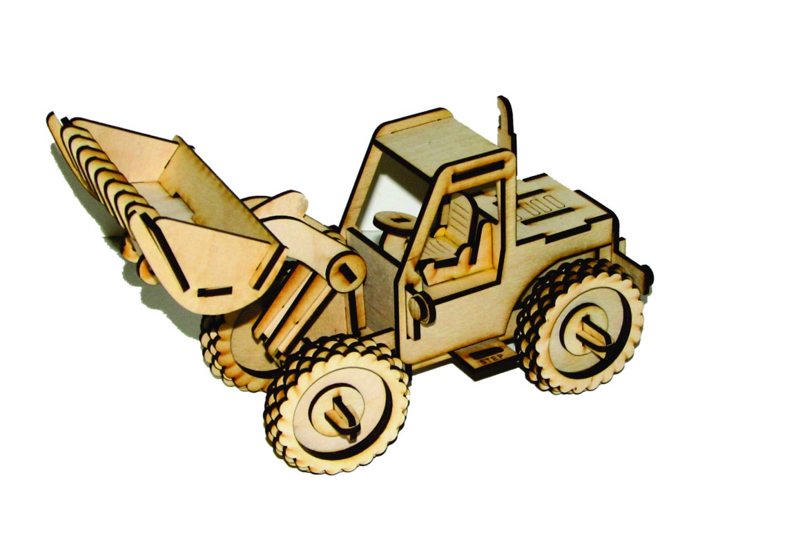 Wood Bucket JCB Kit Laser Cut File, Pdf, Cdr File Version 16 - Etsy