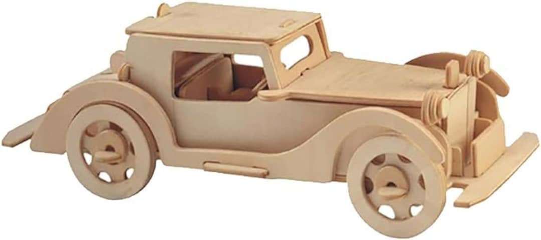 3D Wooden Puzzle Car for Kids, Cdr and Dxf File Download - Etsy