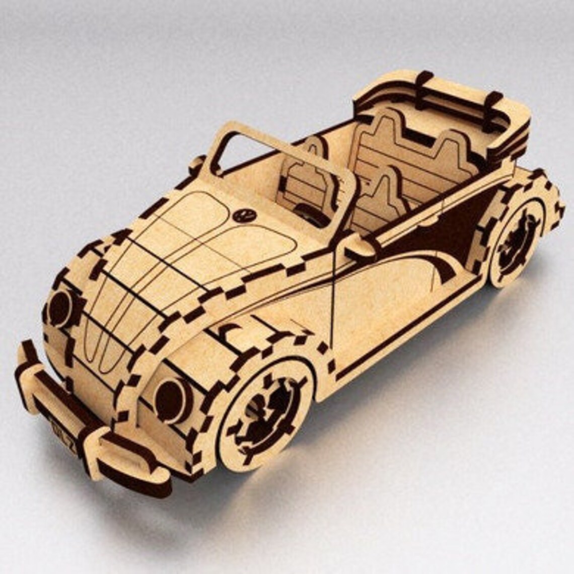 VW Beetle Convertible Laser Cut - Etsy